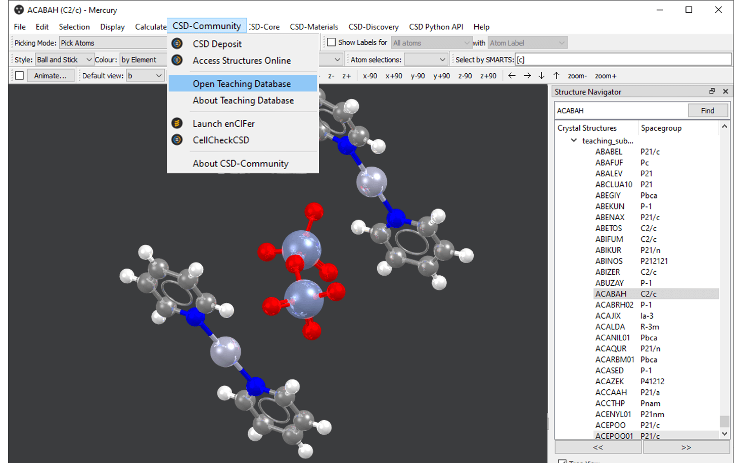 Structural Chemistry Teaching Materials | CCDC
