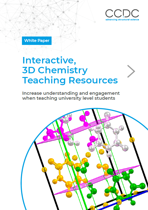 White Paper: Interactive 3D Chemistry Teaching Resources | CCDC