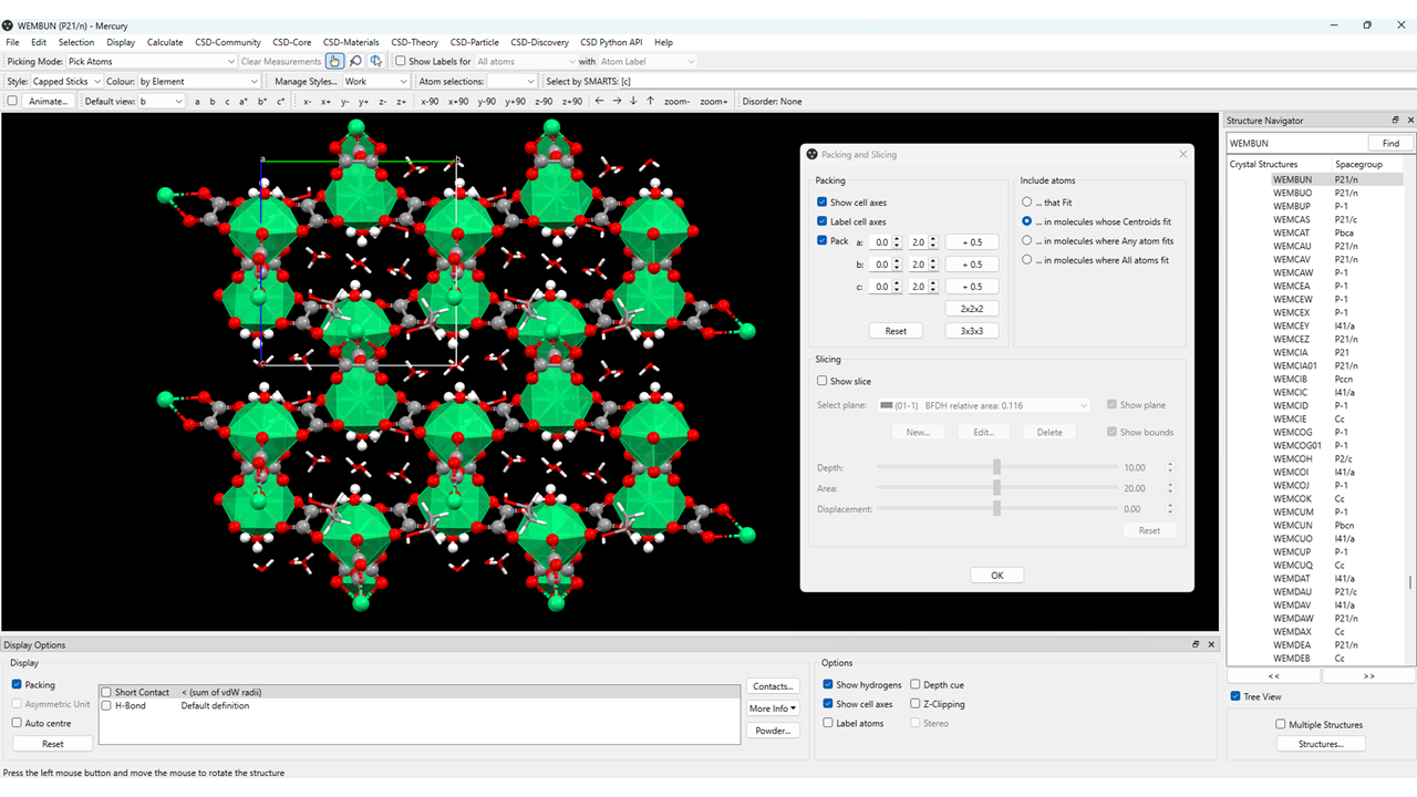 How to Search, Visualize, and Analyse MOF Structures | CCDC