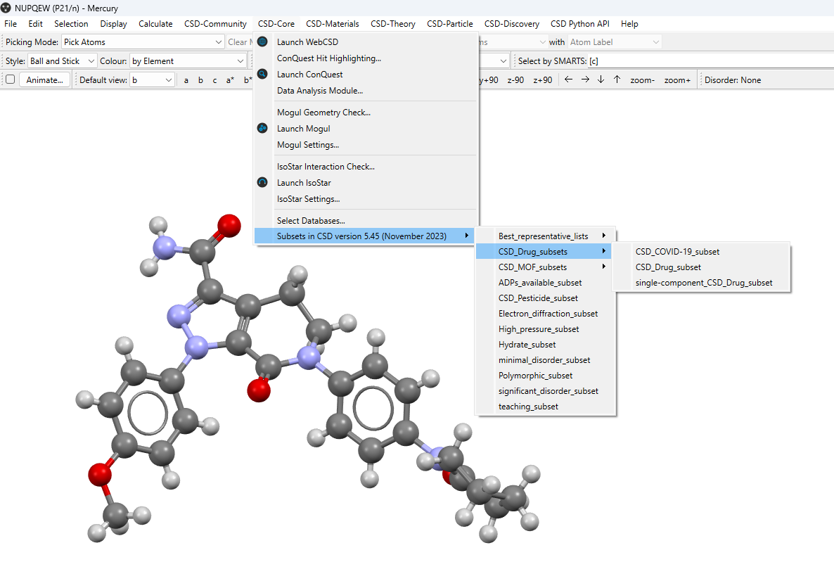 Crystal Structure Database Subsets | CCDC
