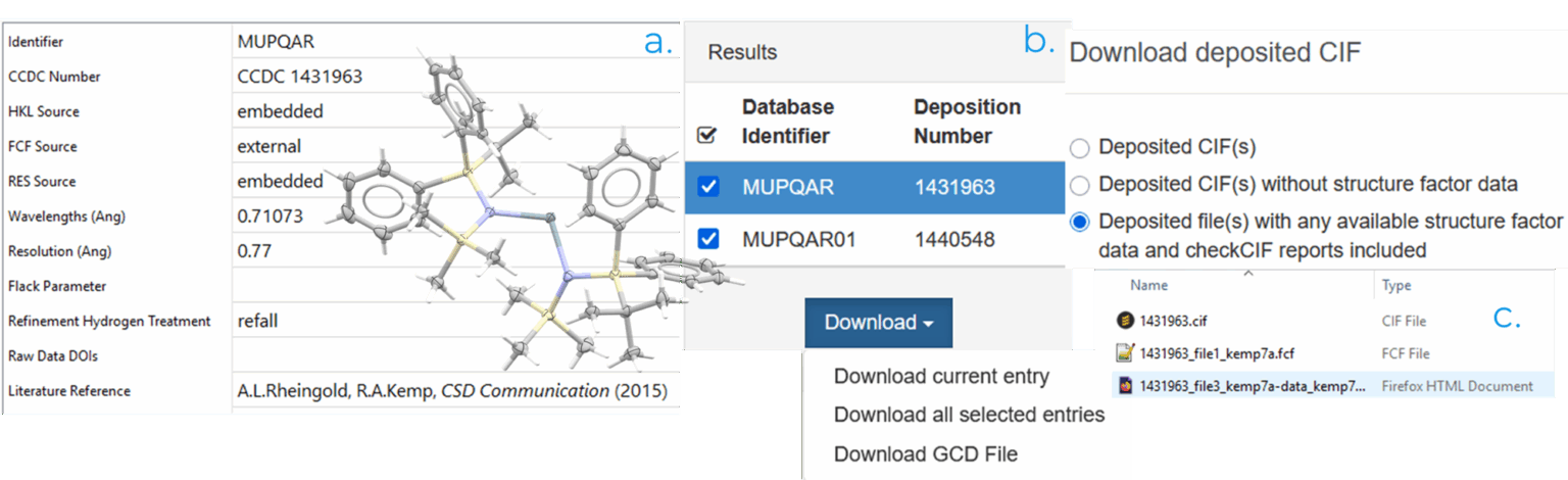 Wavelength, Resolution, Flack Parameter, and Data Availability ...